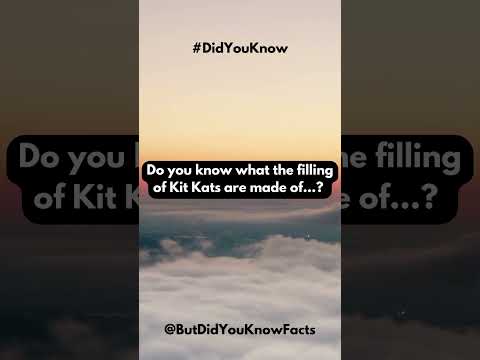 Do You Know What Kit Kat Filling Is Made Of? #shorts #facts #kitkat #candy