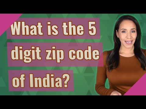 What is the 5 digit zip code of India?