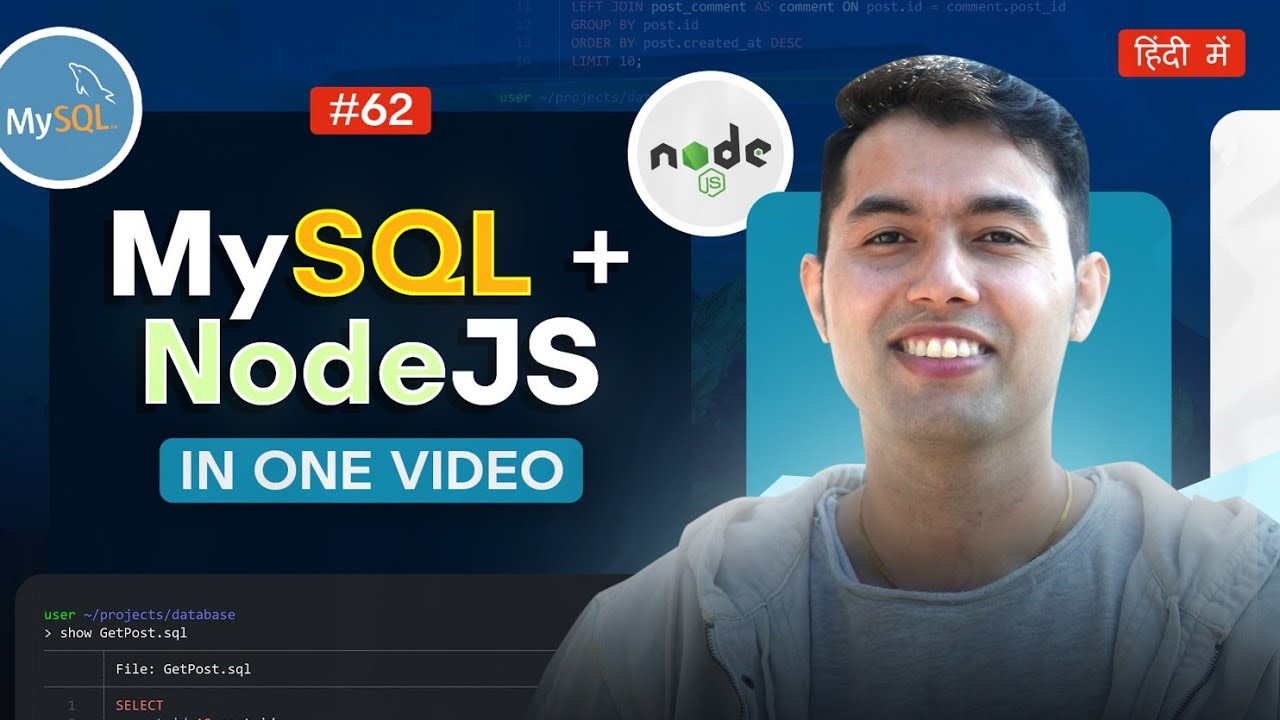 MySQL + Node.js Crash Course🔥Connect MySQL with Express & Perform CRUD Operations