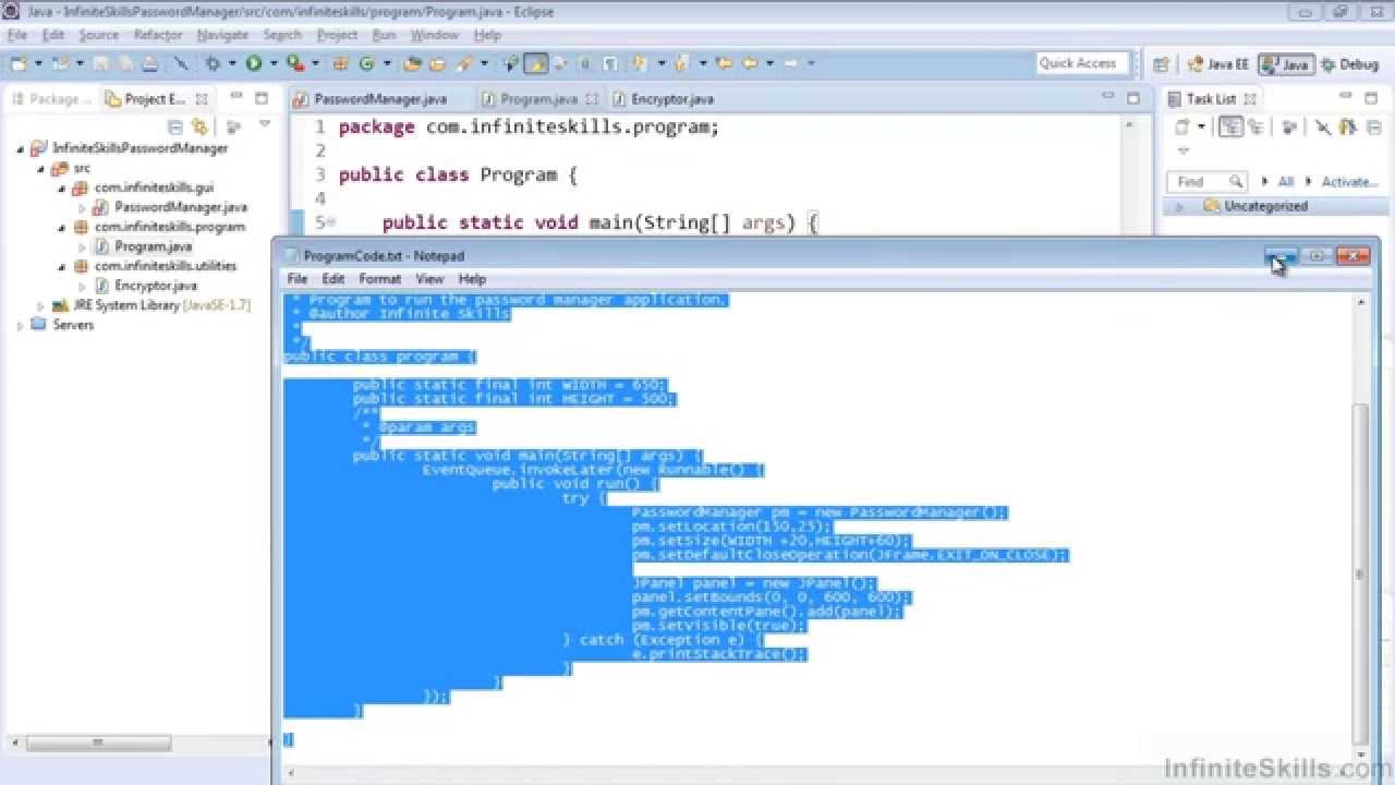 Eclipse Java IDE Tutorial | Creating Classes