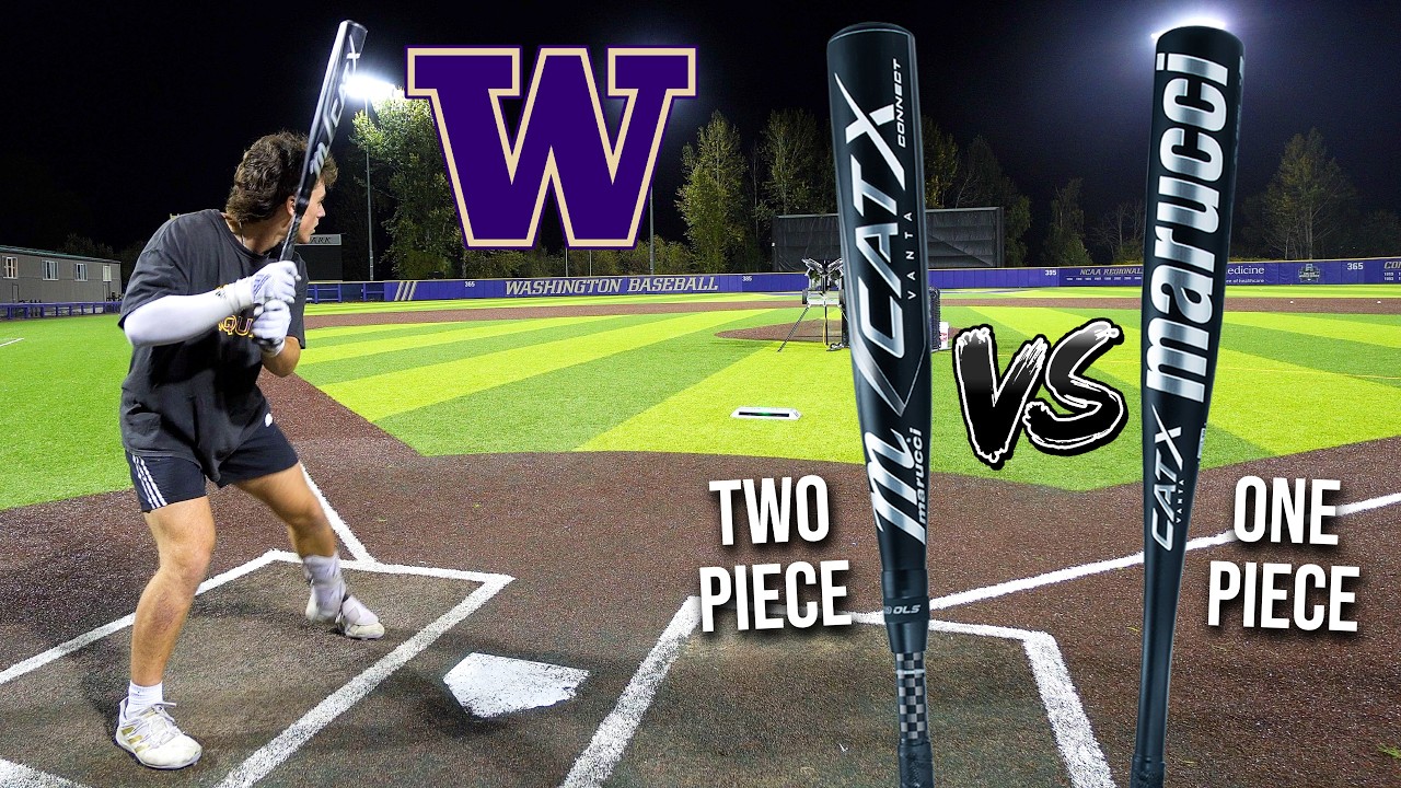 MARUCCI CATX VANTA BBCOR REVIEW | 1-pc vs. 2-pc (Connect) at University of Washington