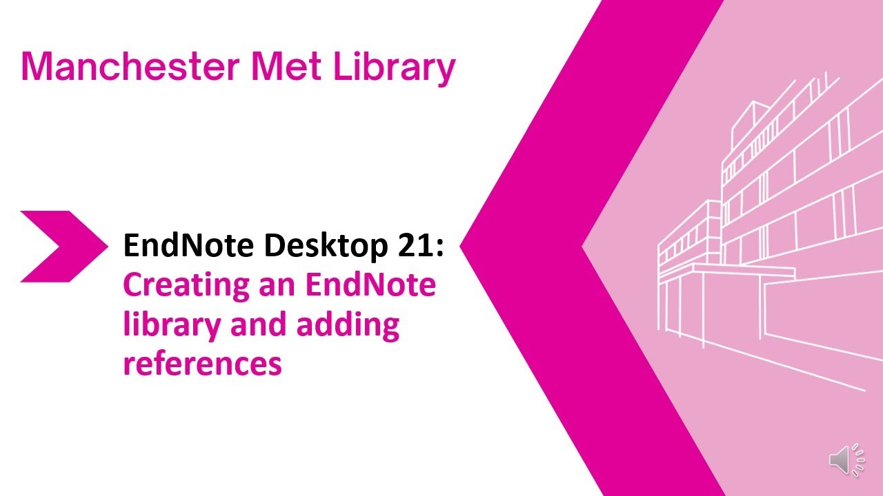 Endnote Desktop 21 - Creating a Library and adding references