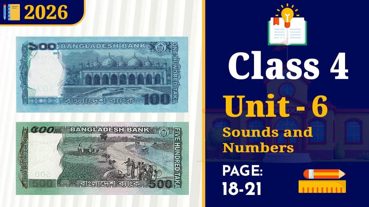 Class 4 English | Unit 6 Full Video | Sounds and Numbers [Book 2026]