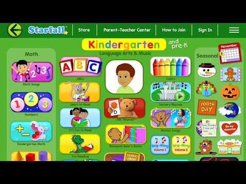Starfall ⭐️ grow with interactive activities and sounds of the alphabet. #starfall #education #fun