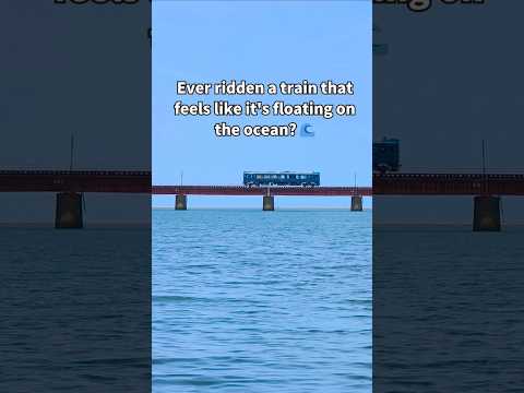 Japan's most scenic train rides literally glides over the ocean. Details down below!