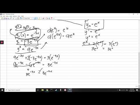 Solutions to Differential Equations