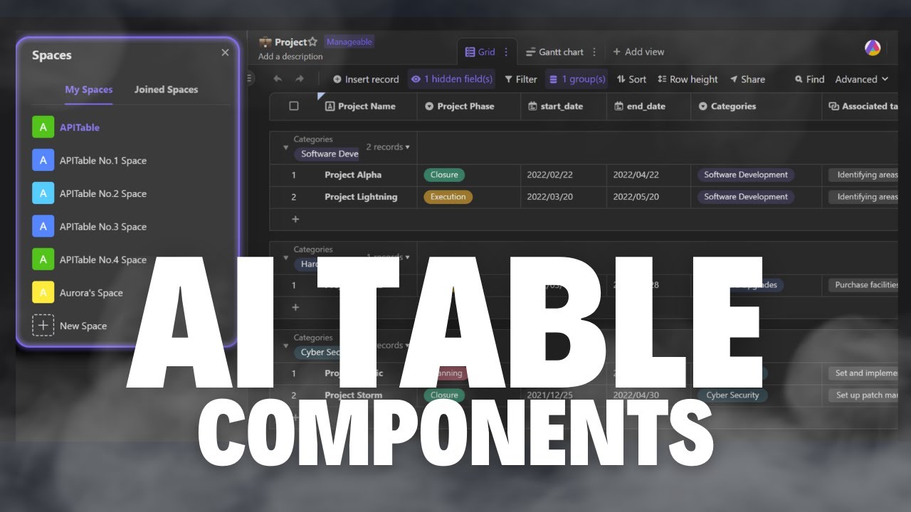 Ai Table Components - AI Table Tutorial