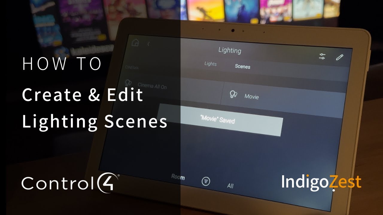 How to Create and Edit Control4 Lighting Scenes