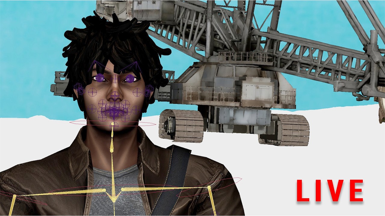 Animating a Bagger 293 Scene Setup Live