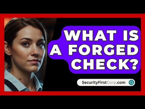 What Is A Forged Check? - SecurityFirstCorp.com
