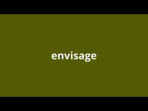 what is the meaning of envisage.