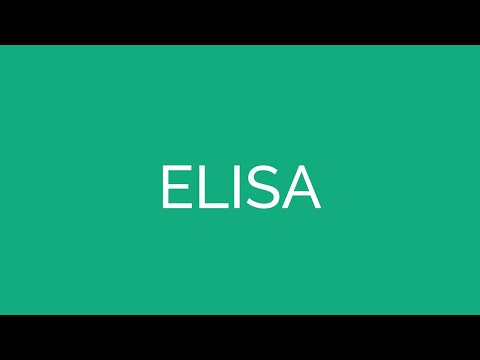 How To Pronounce Elisa