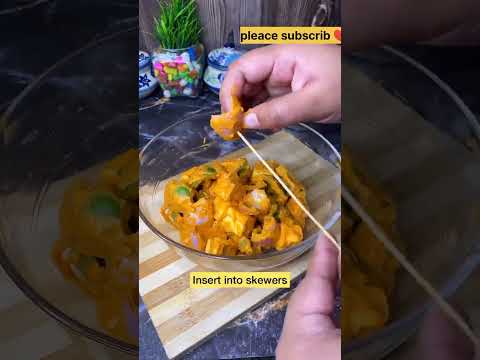 Paneer tikka in air fryer #trendingshorts #shortsfeed #viral #shorts