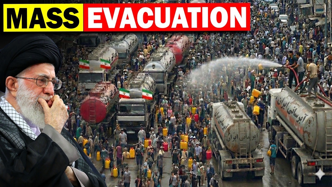 Tehran' Water Lines Is Gone—Iran Faces EVACUATION, 