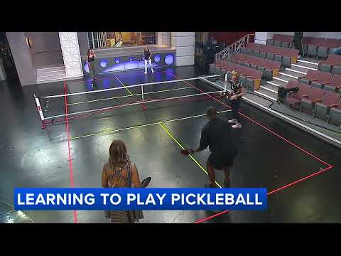 ABC7 Morning News Team show off pickleball skills