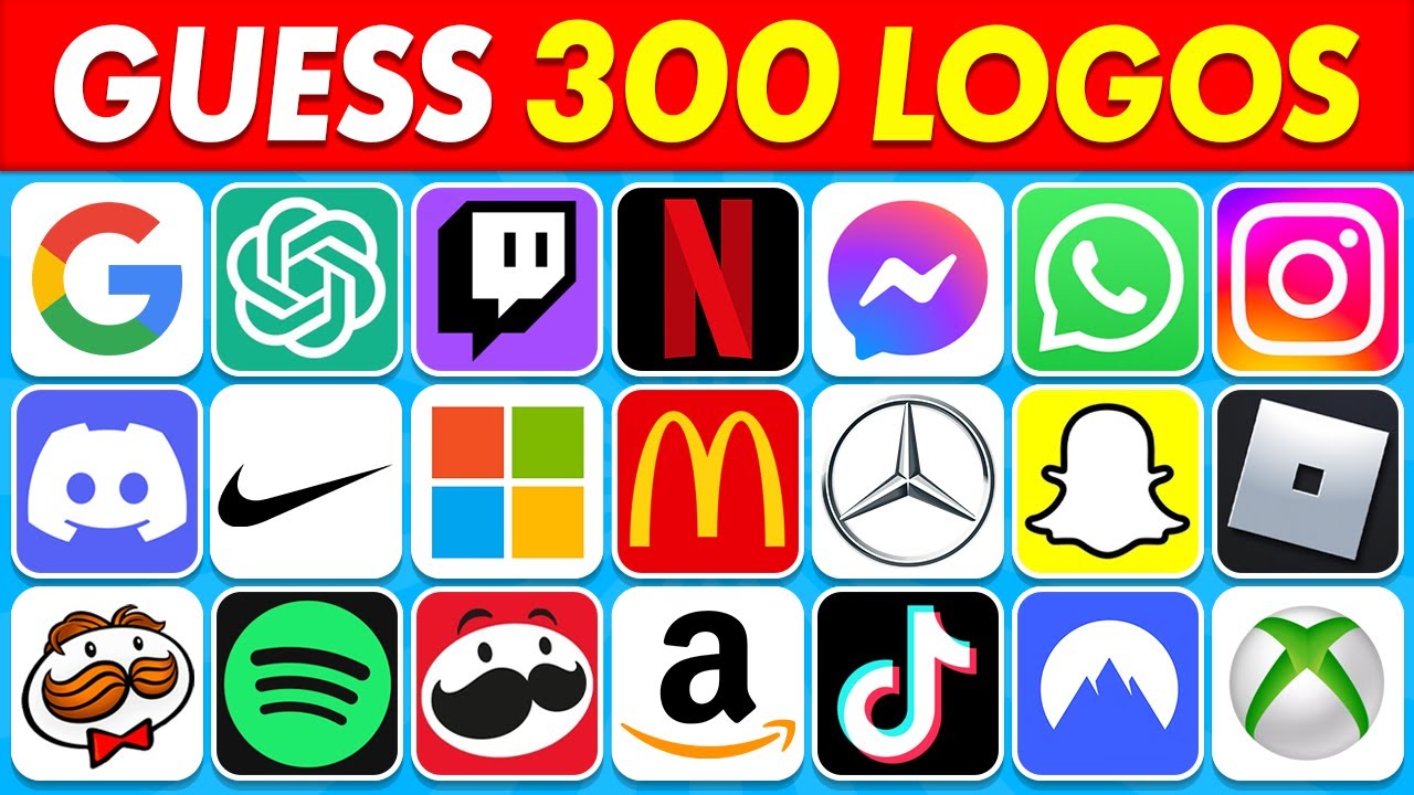 Guess the Logo in 3 Seconds | 300 Popular Logos | Logo Quiz 2026