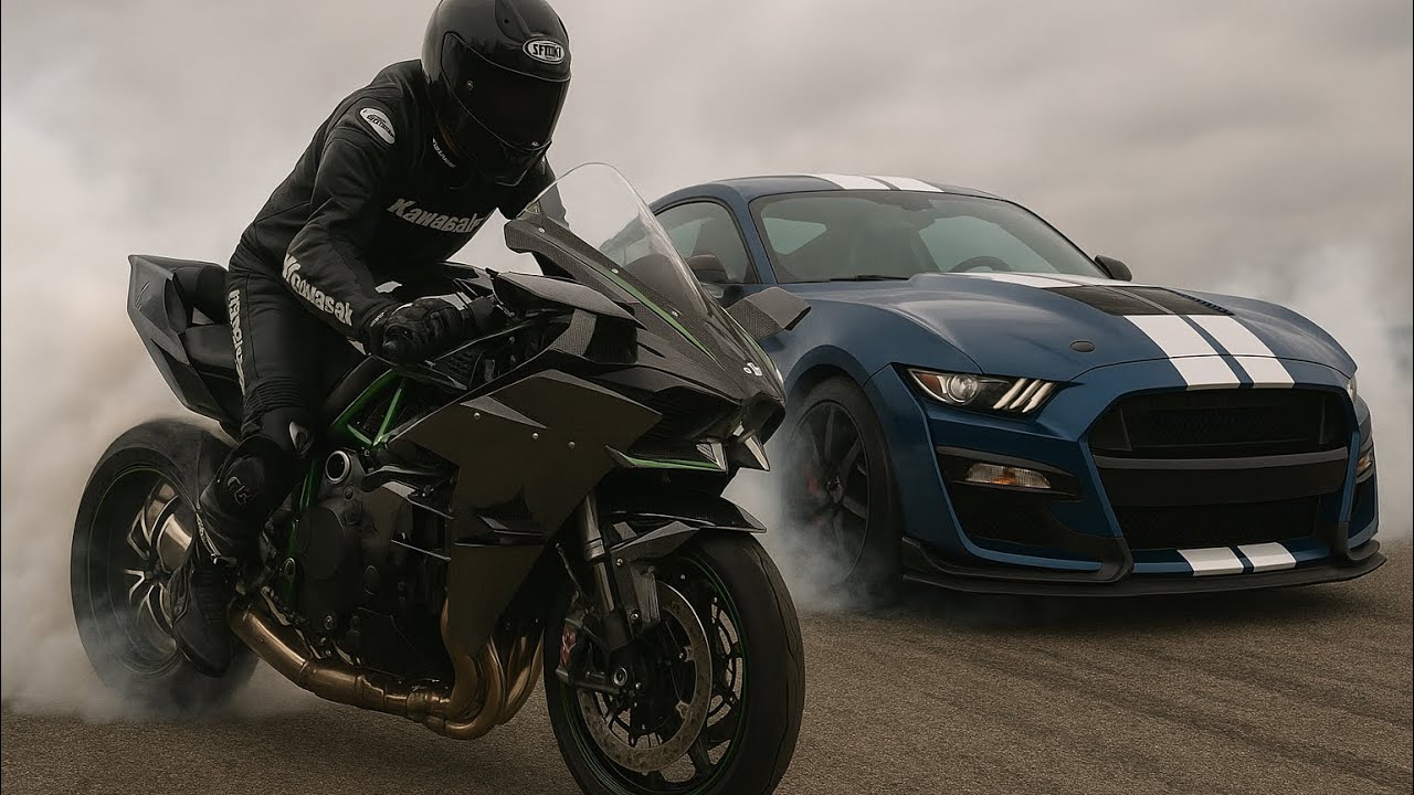 Kawasaki H2R Drags Ford Mustang Shelby GT500, Someone Should Have ...