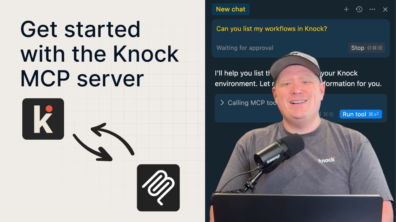 Get started with the Knock MCP server | Email, SMS, push, in-app, Slack