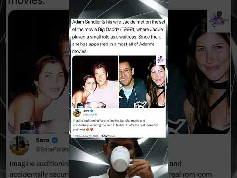Adam Sandler & his wife Jackie met on the set of the movie Big Daddy (1999), where jackie