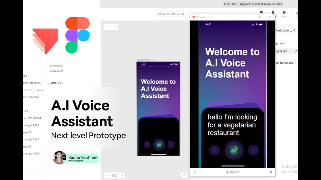 Building an AI Voice Assistant Prototype with ProtoPie & Figma! 🚀 | Interactive Voice UI Design