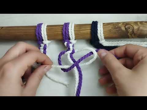 3 Easy Macrame Knot Tutorial | Macrame Basic Knot/part1
