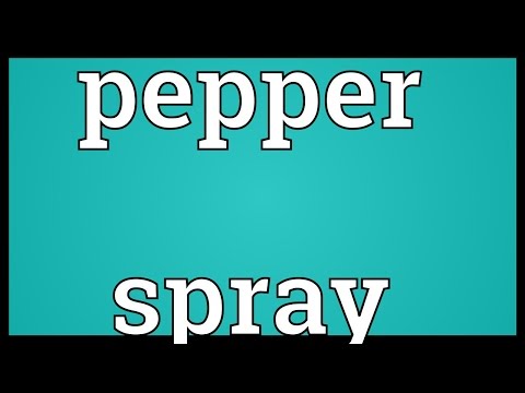 Pepper spray Meaning