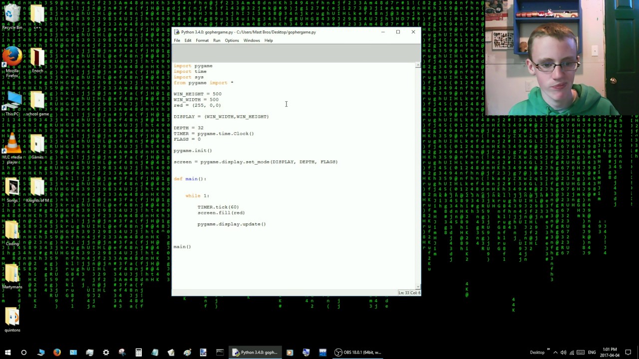 Coding 2D Video Games Python Gopher Game P1