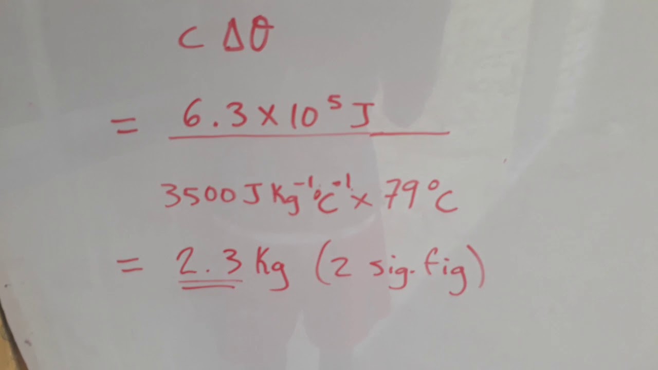 Solution to problems on specific heat capacity (part 2)