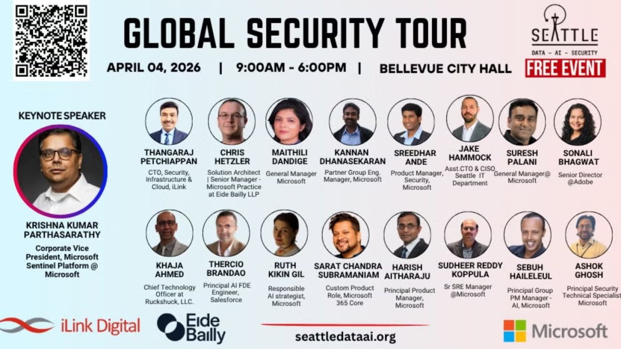 Global Security Tour 2026 | Seattle | Microsoft Keynote + Women in Tech + Hackathon