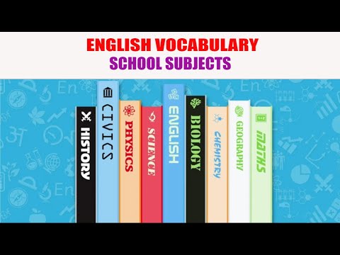 School Subjects Vocabulary with Pictures, Pronunciations and Definitions