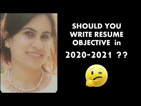 SHOULD YOU WRITE CAREER OBJECTIVE IN 2020| RESUME TIPS THAT WILL GET FETCH A JOB IN 2020-2021| HINDI