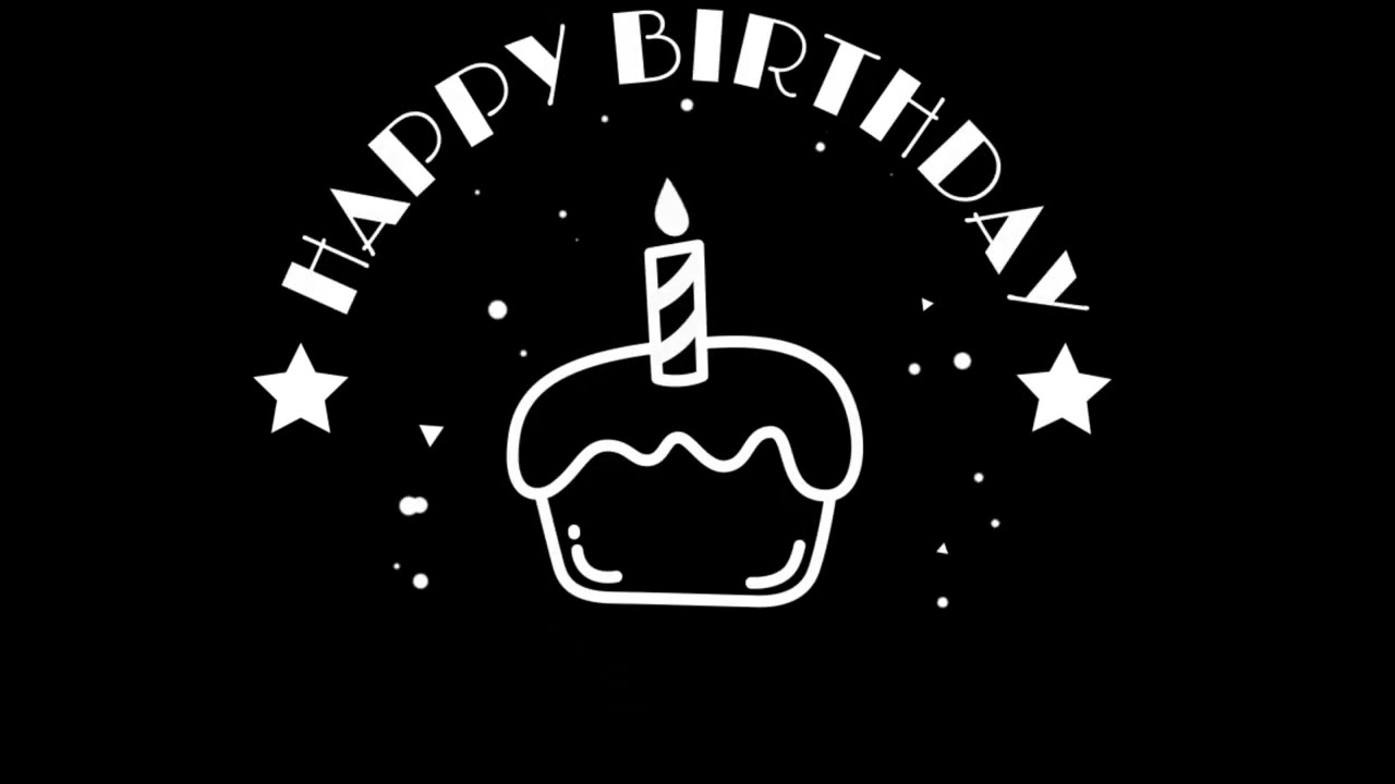 happy birthday cup cake | 4K Sticker | No Copyright | Motion Graphics | Templates | Stock Footage