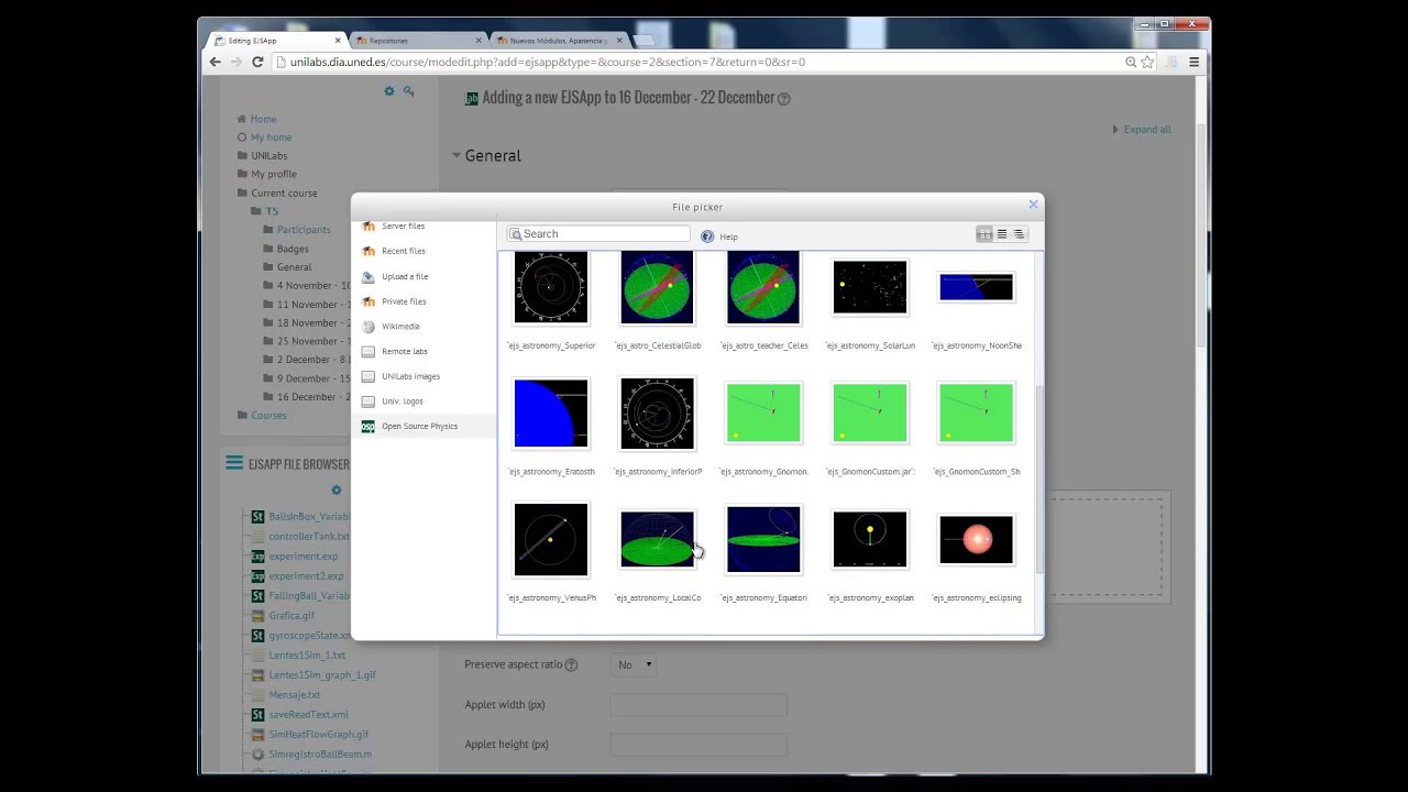 Open Source Physics repository plugin