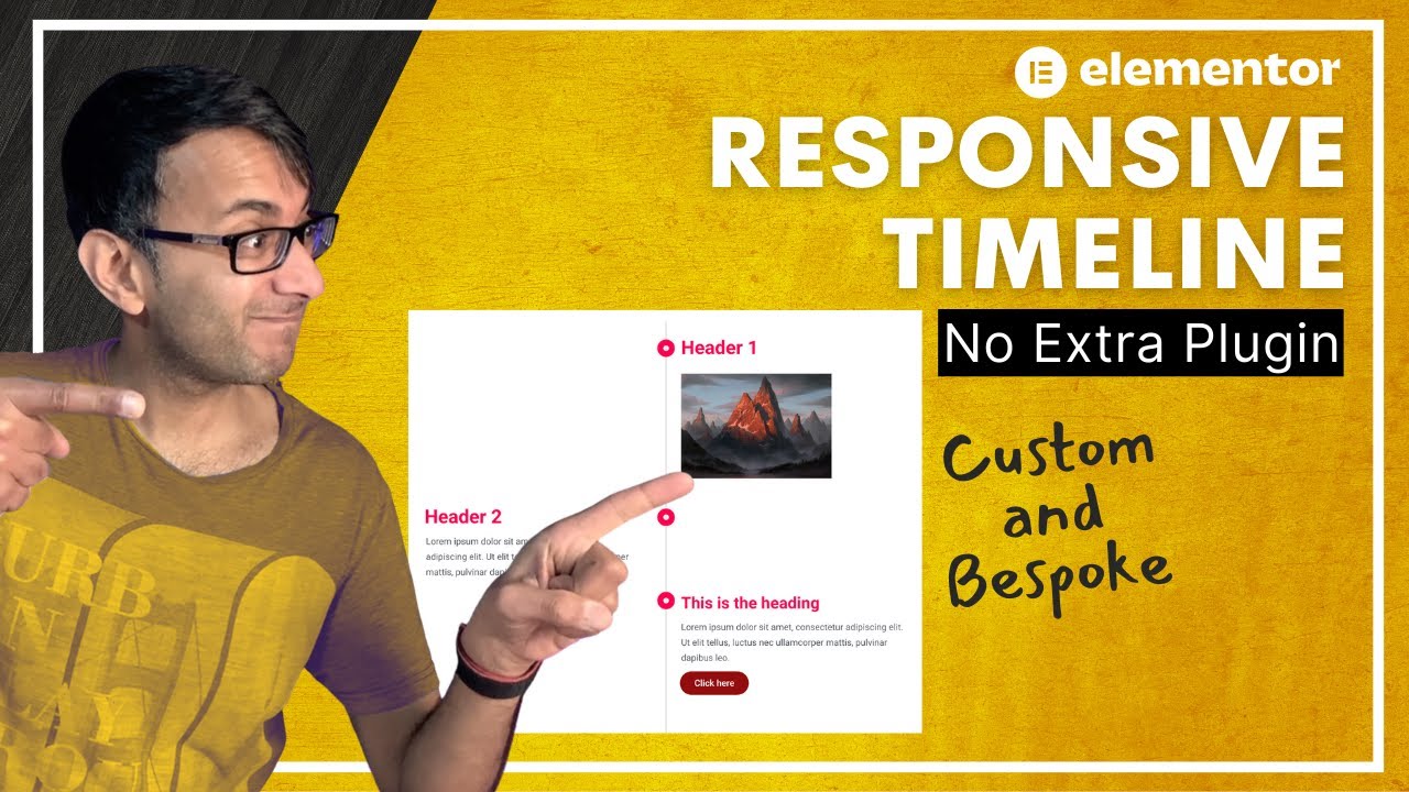 Create a Responsive Timeline | Elementor | No Plugins | No Code | Wordpress Tutorial