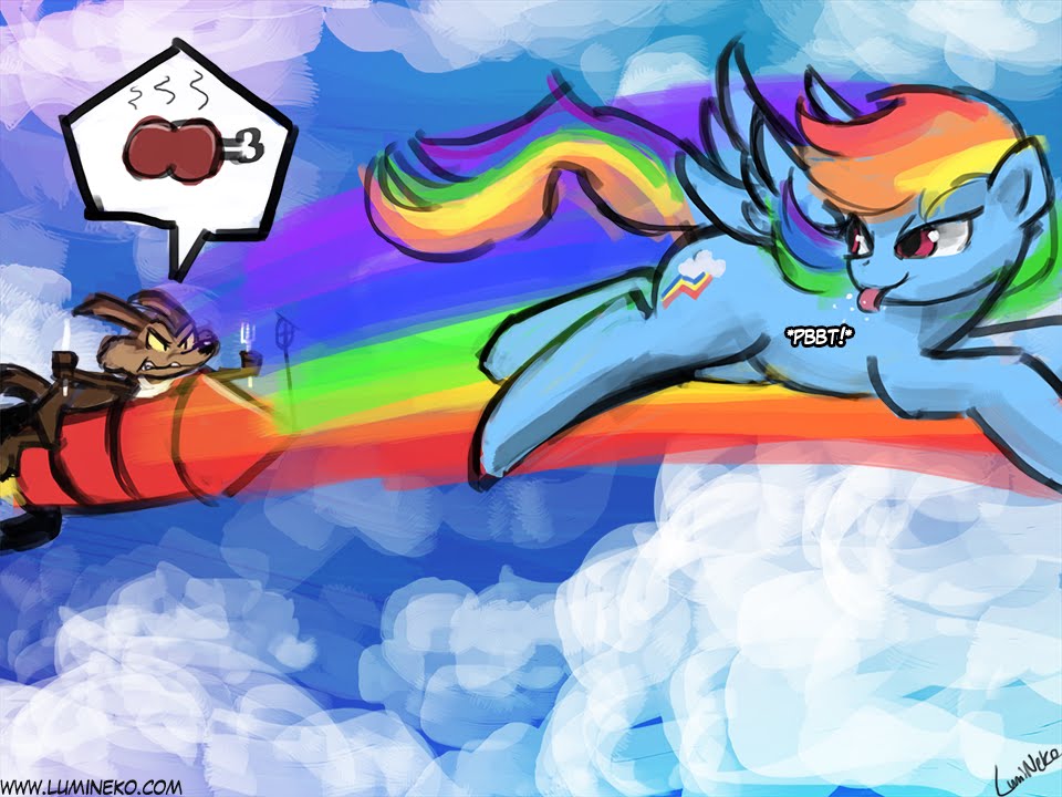 (30minutechallenge)wile e coyote vs rainbowdash
