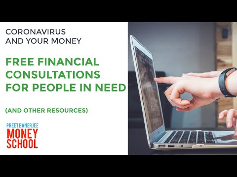 Free financial consultations and resources for people in need during the Coronavirus pandemic