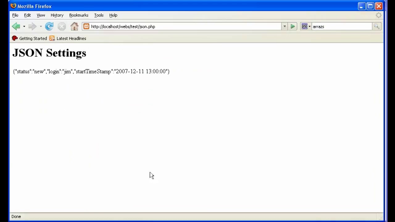 PHP: Encoding and Decoding JSON Text
