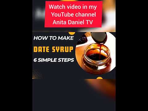 Learn how to make date syrup in simple steps, you don't need to break the hard dates