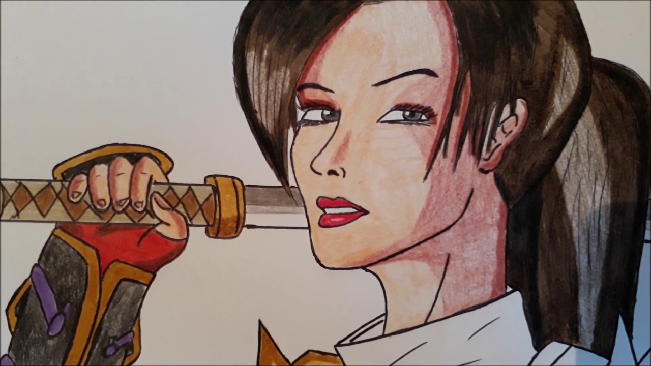 Wendel's Artwork Video 21 - How To Draw & Color Taki (Soul Calibur)