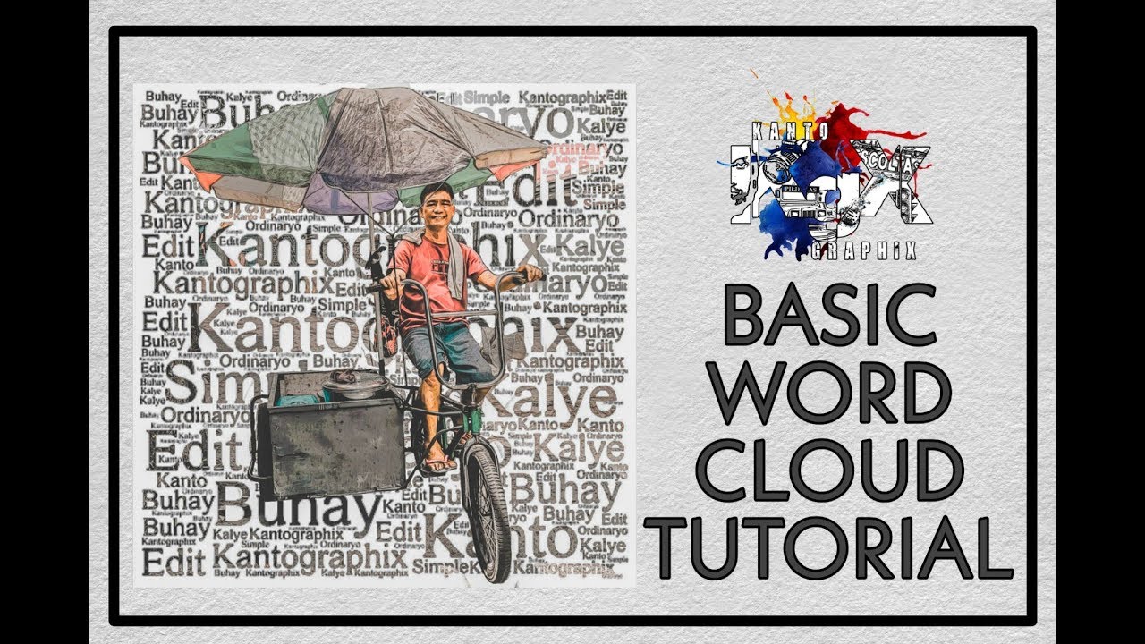 KANTOGRAPHIX | Custom / Basic WORD CLOUD Tutorial | PicsArt WordCloud