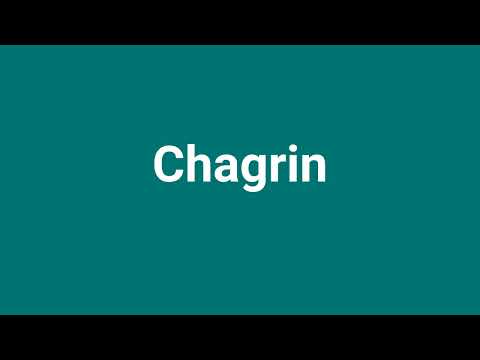 'Chagrin' Meaning and Pronunciation