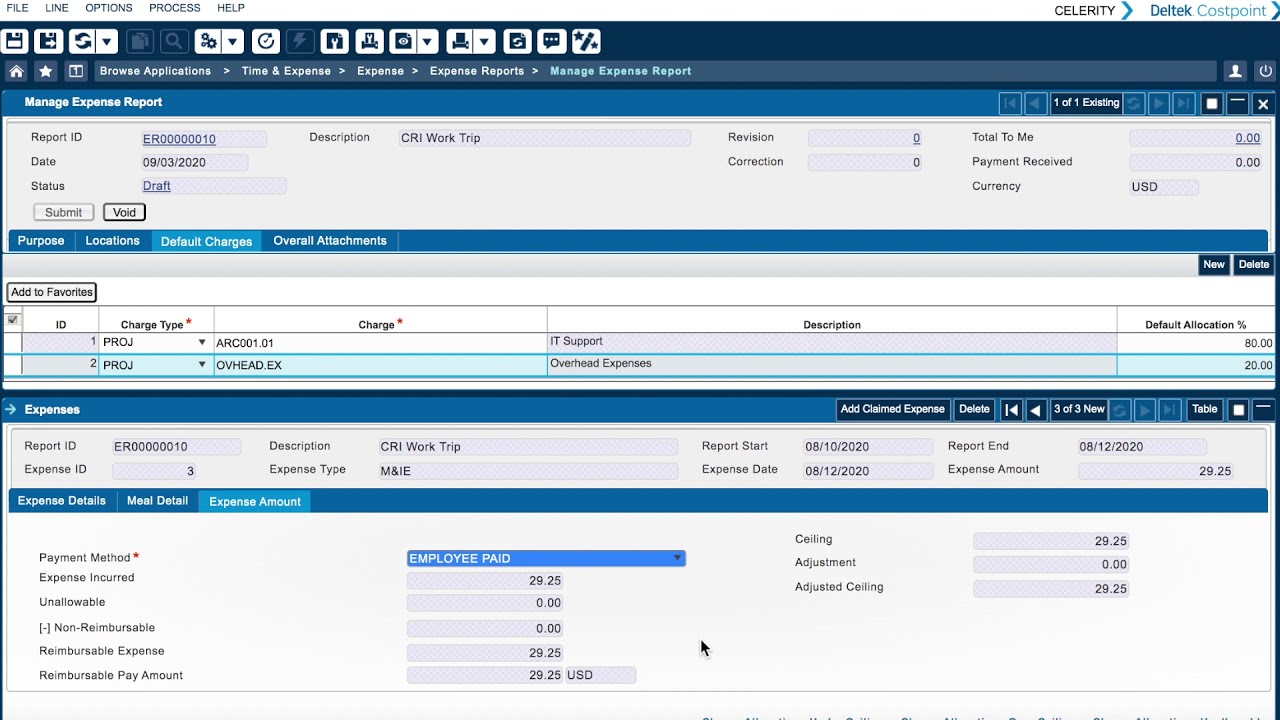 Deltek Time & Expense 10: Expense Reports