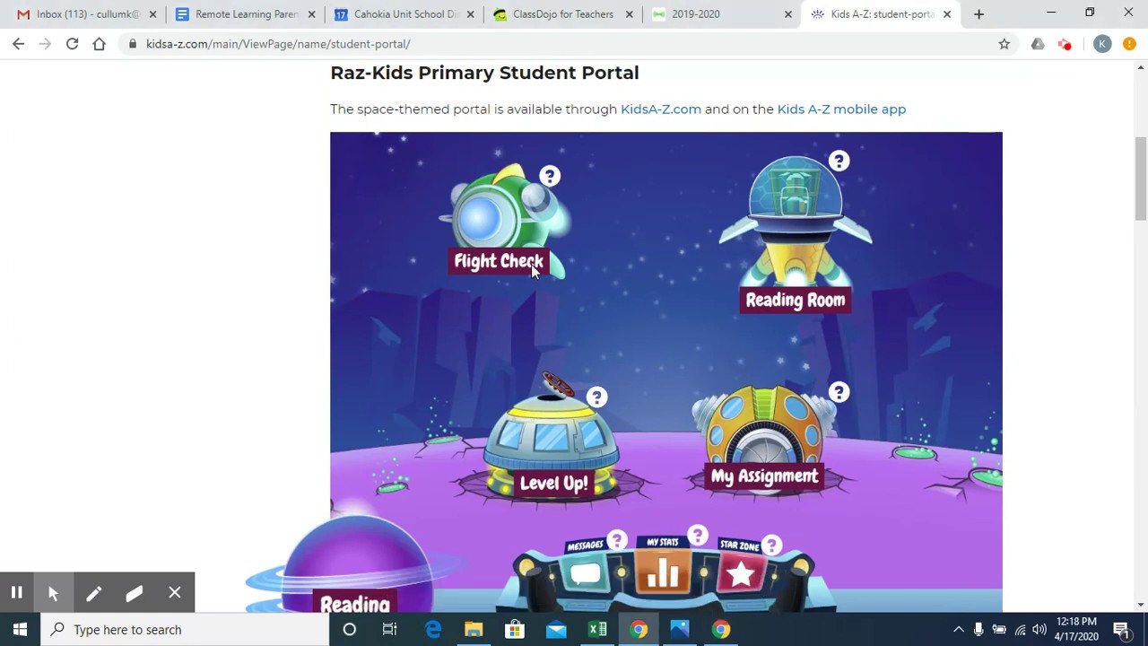 Walk through of RAZ (Reading A-Z) aka 