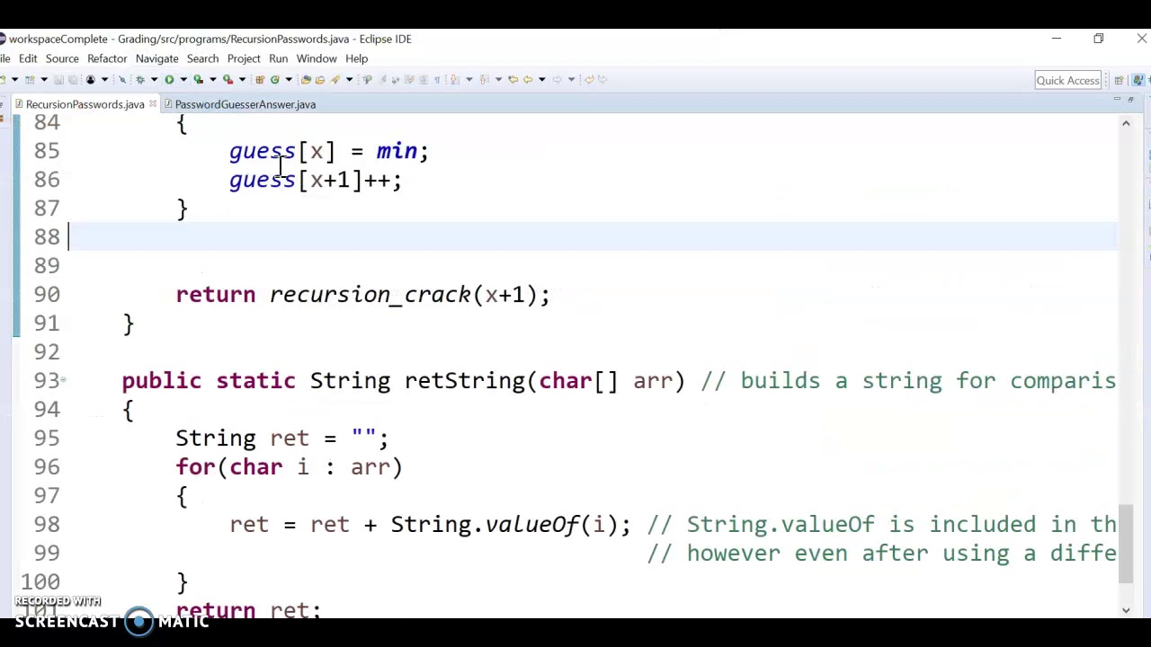 StackOverFlow with Recursion