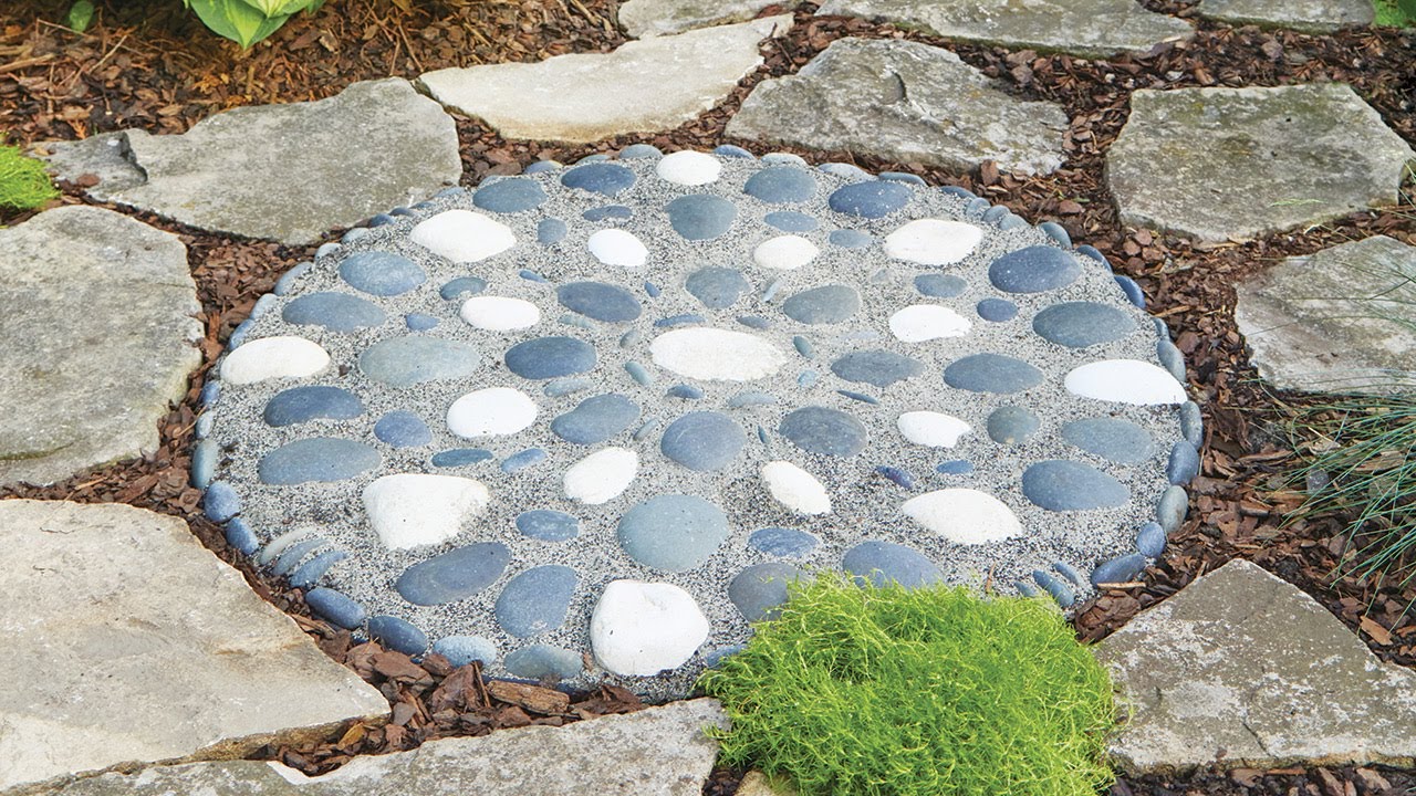 DIY Stone Mosaic Stepper