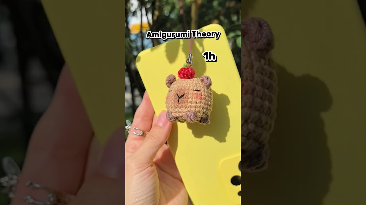 30min, 1h and 2h amigurumi keychains 🤩 #crochet #crocheting