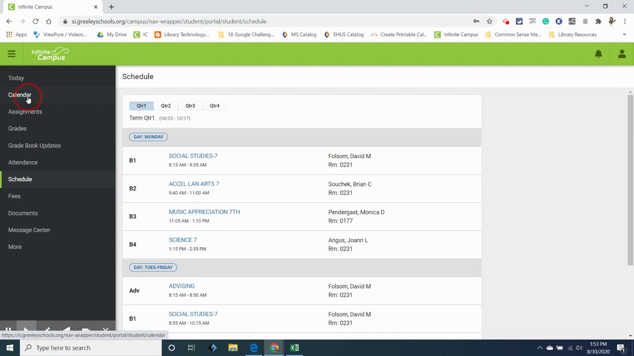 Tips for using Infinite Campus