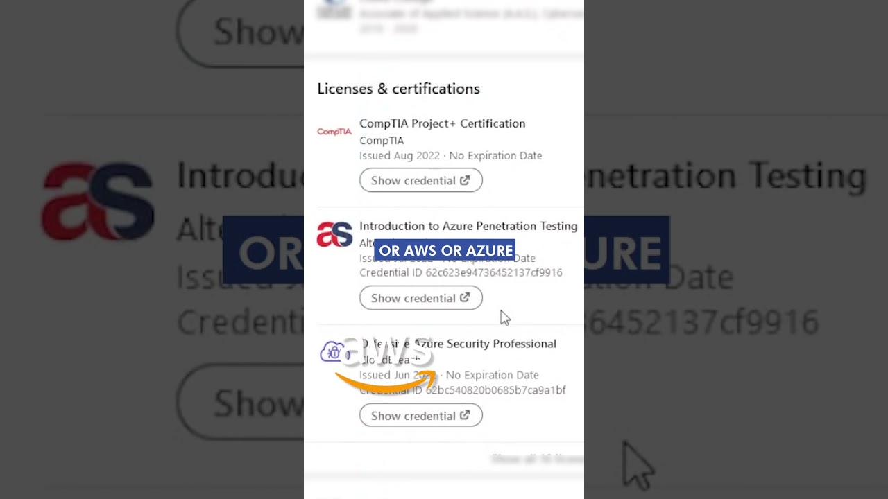 How To List Your Cybersecurity Certifications on LinkedIn #cybersecurity #shorts #linkedin