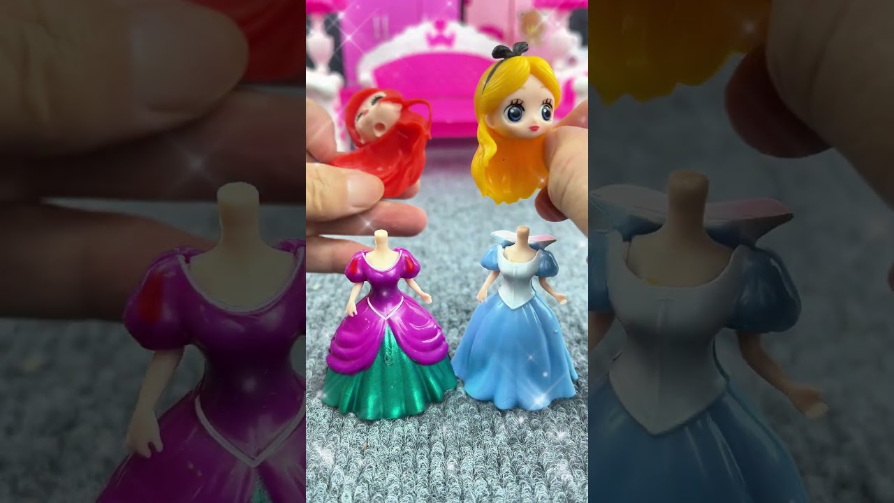 Alice & Ariel's CRAZY Head Swap! 👑 4s Disney Princess Prank #asmr #toys #funny