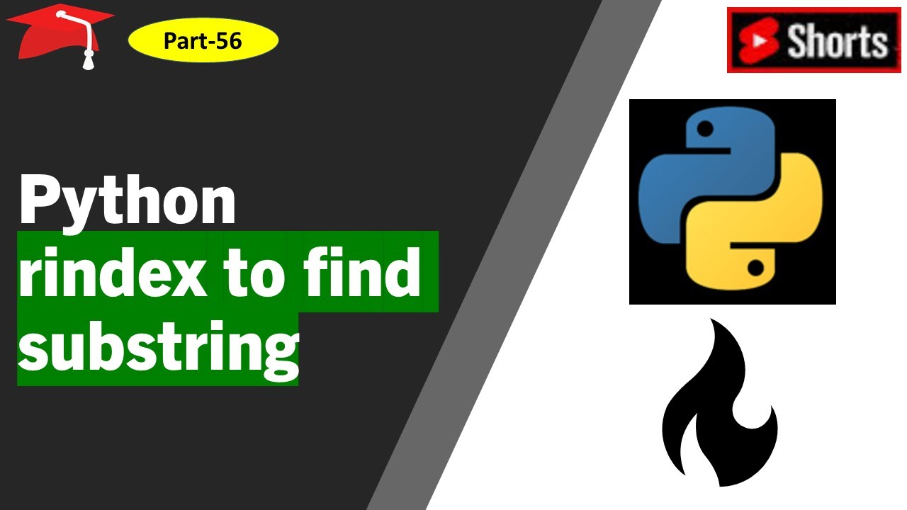 Python: rindex in python #shorts